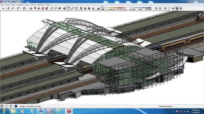 Sketchup Terminal A4 Project SKP DWG PIC 3D model | CGTrader