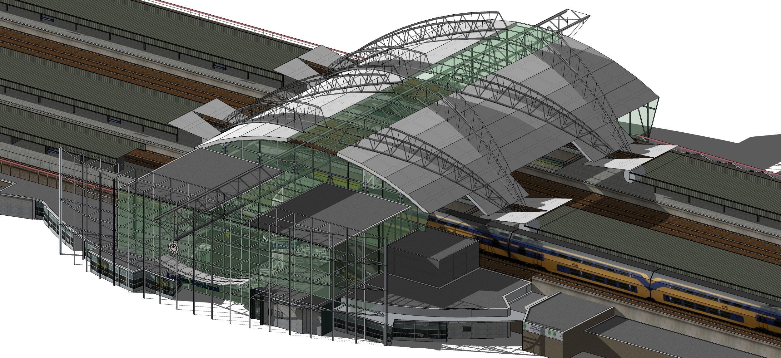 Sketchup Terminal A4 Project SKP DWG PIC 3D model | CGTrader
