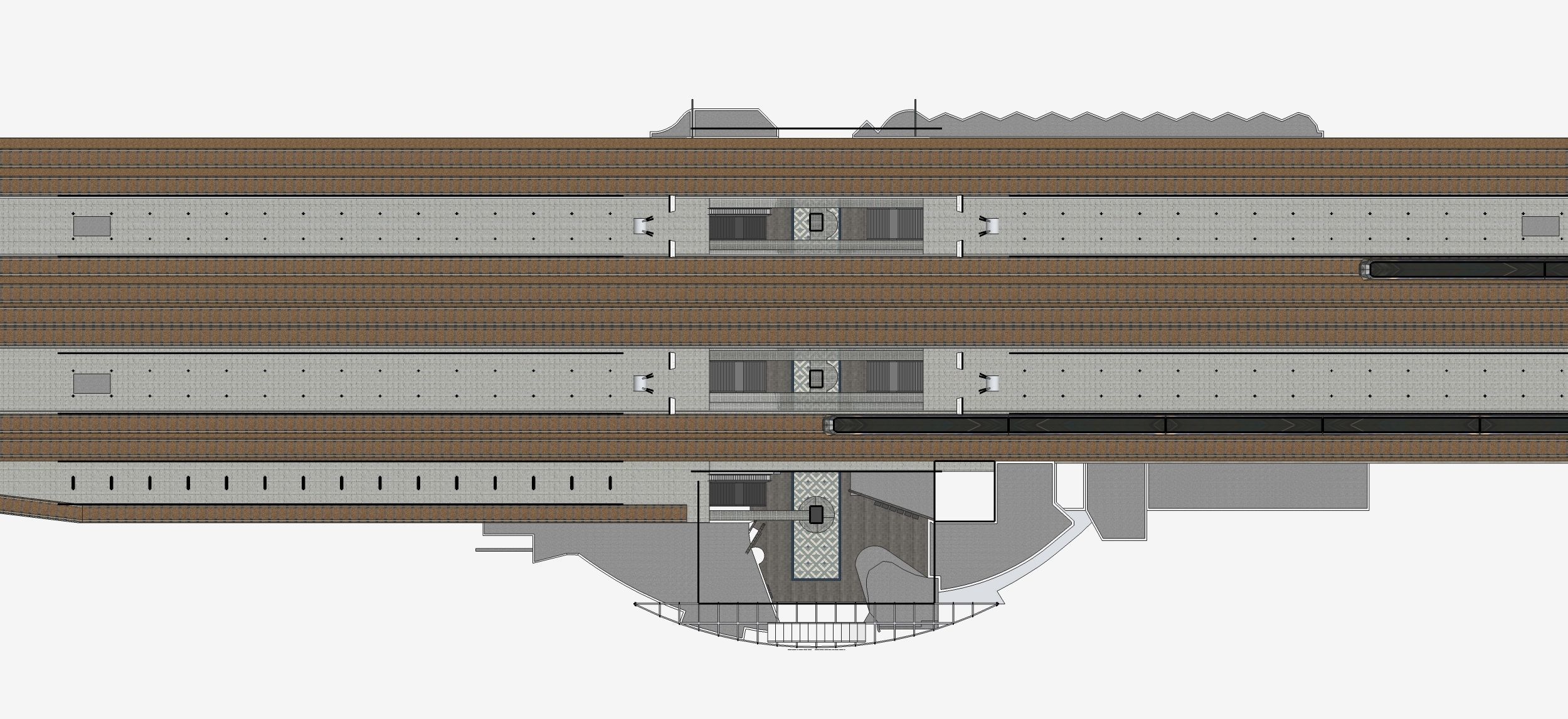 Sketchup Terminal A4 Project SKP DWG PIC 3D model | CGTrader