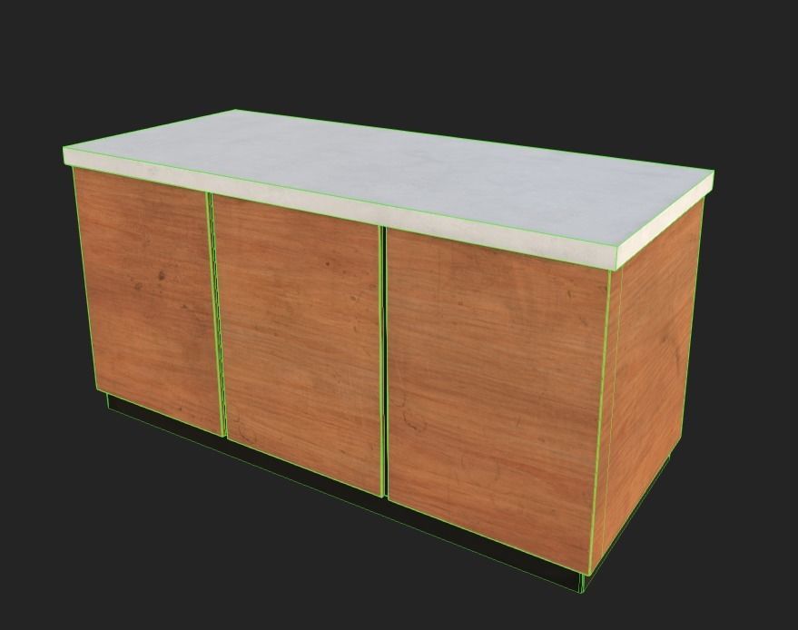 3D model Counter VR / AR / low-poly | CGTrader