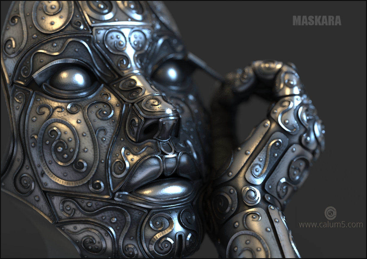 Maskara sculpture 3D model 3D printable | CGTrader