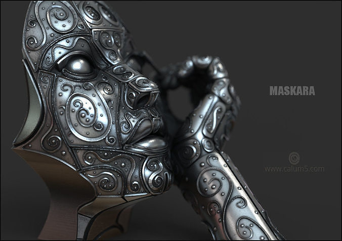 Maskara sculpture 3D model 3D printable | CGTrader
