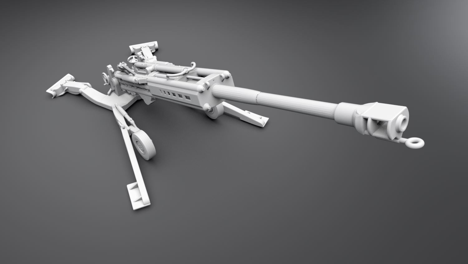M777 Howitzer Scale model 3D model 3D printable | CGTrader