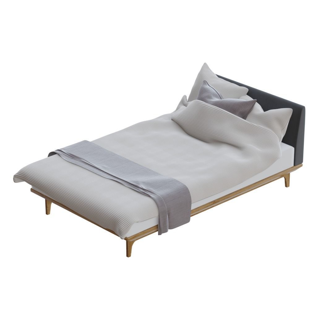 Masterwal Single Bed free 3D model | CGTrader