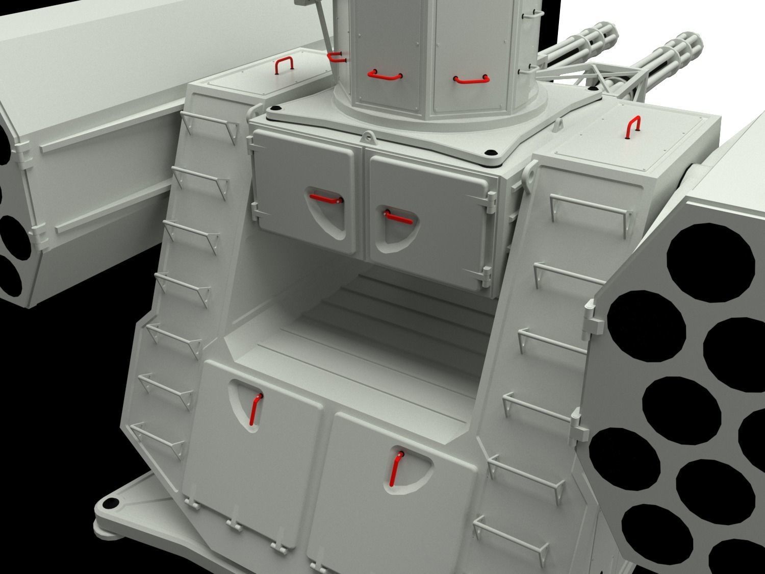 CIWS Close-In Weapon System 3D model animated | CGTrader