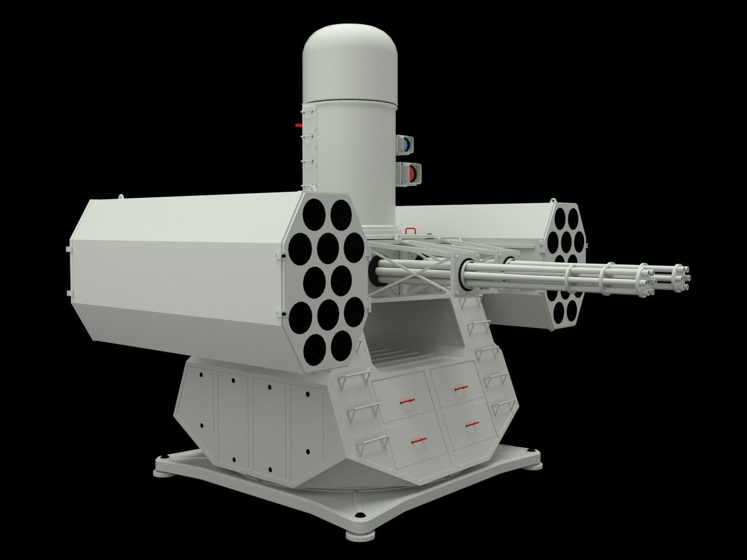 CIWS Close-In Weapon System 3D model animated | CGTrader