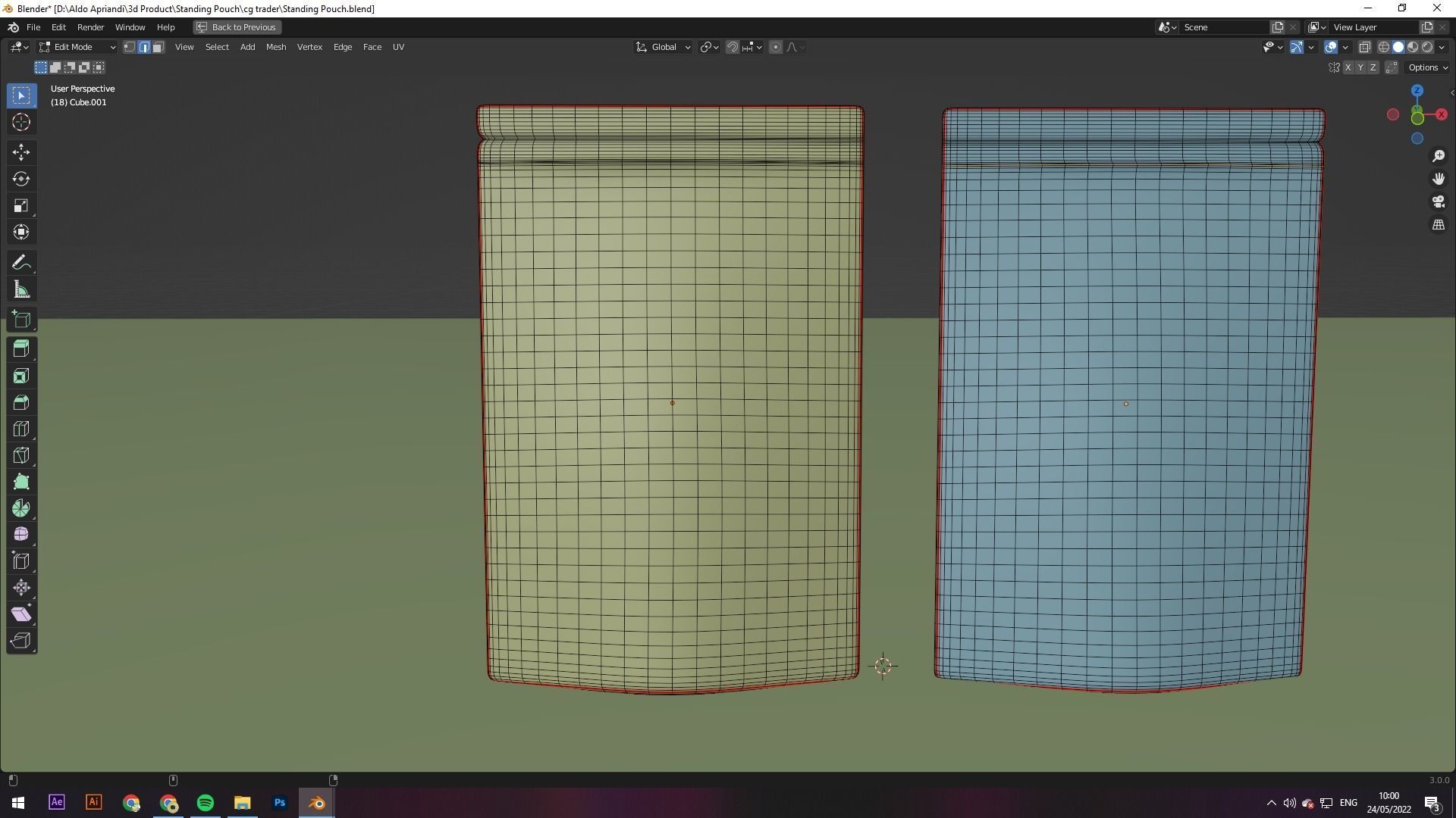 Standing Pouch free 3D model | CGTrader
