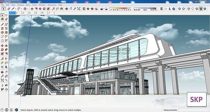 Sketchup Terminal B1 3D model | CGTrader