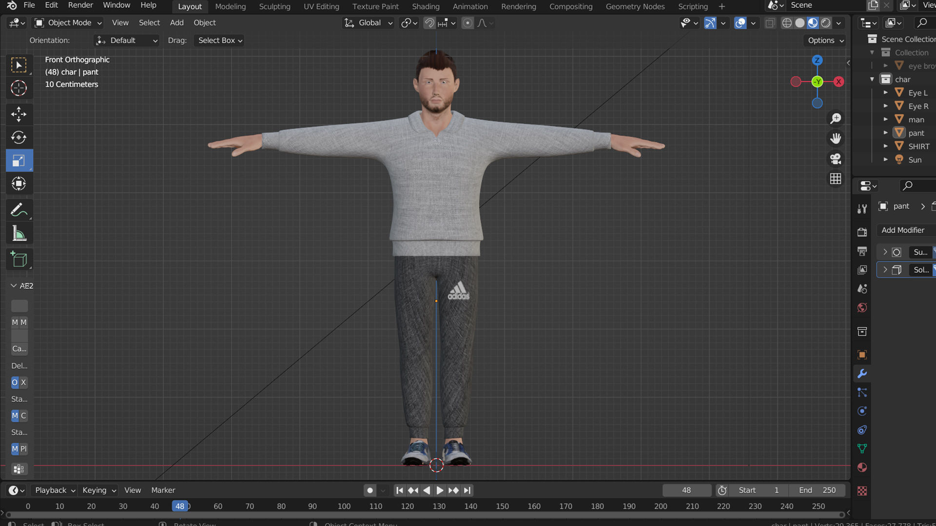 Young male character for game blender 3D model animated rigged | CGTrader