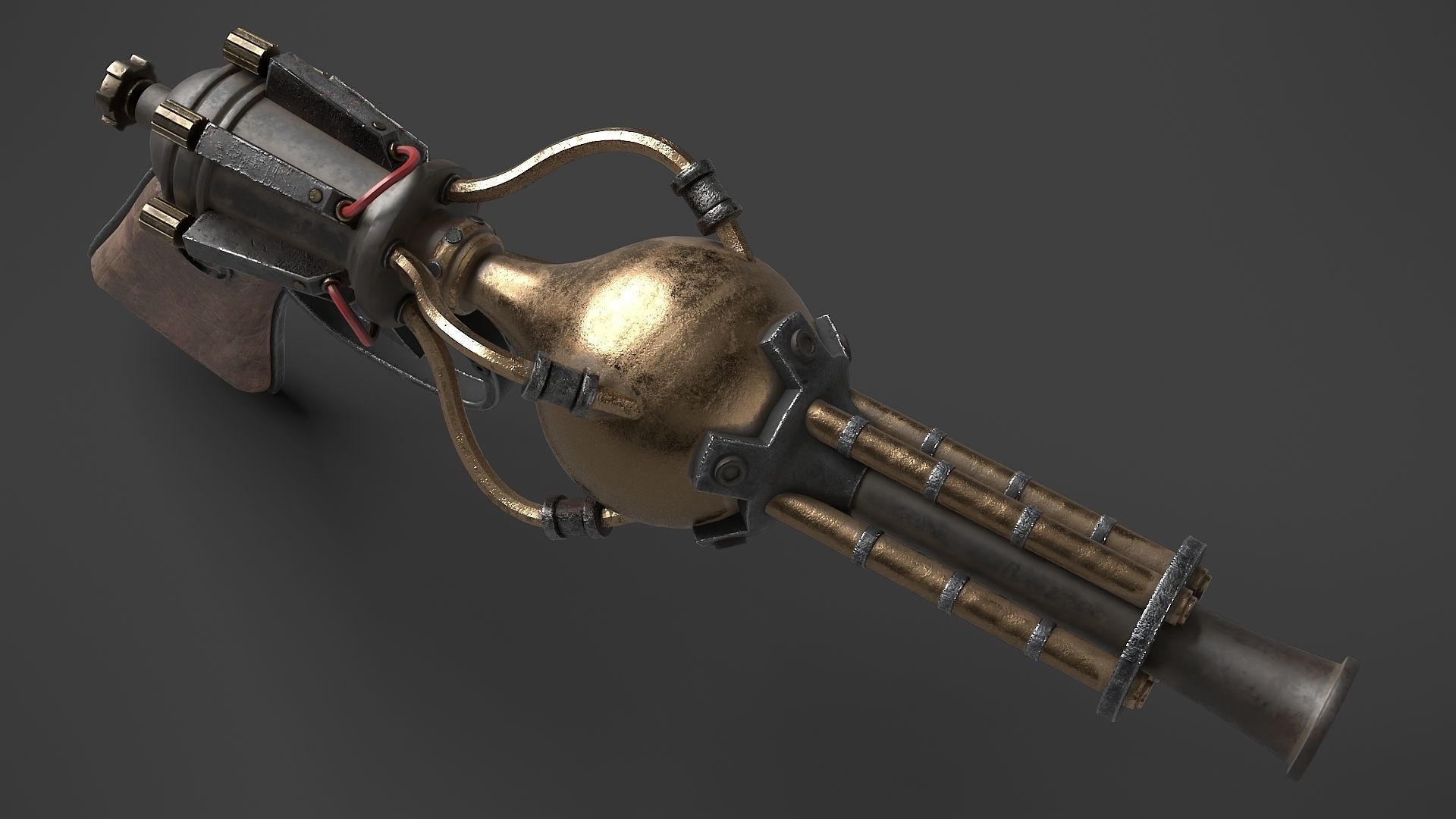 3D model Steampunk Gun 01 VR / AR / low-poly | CGTrader