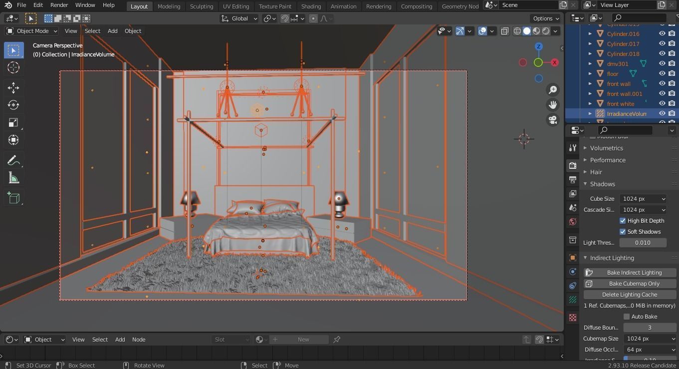 3d Interior BedRoom In Blender 3D model | CGTrader