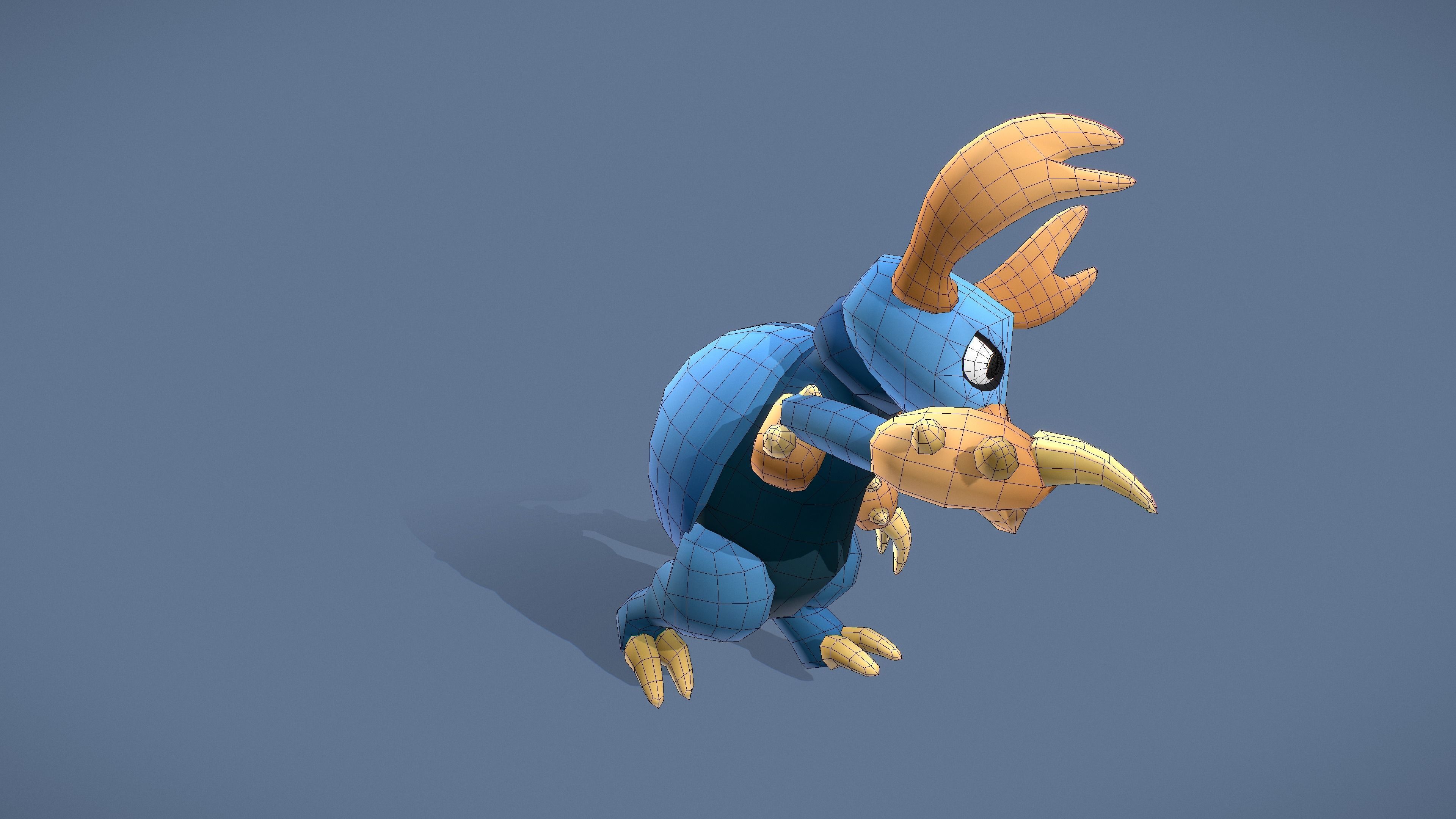 3D model Cartoon Characters - Big Pincerdeer Warrior VR / AR / low-poly ...