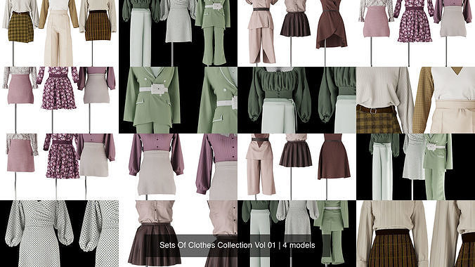 Sets Of Clothes Collection Vol 01 | CGTrader