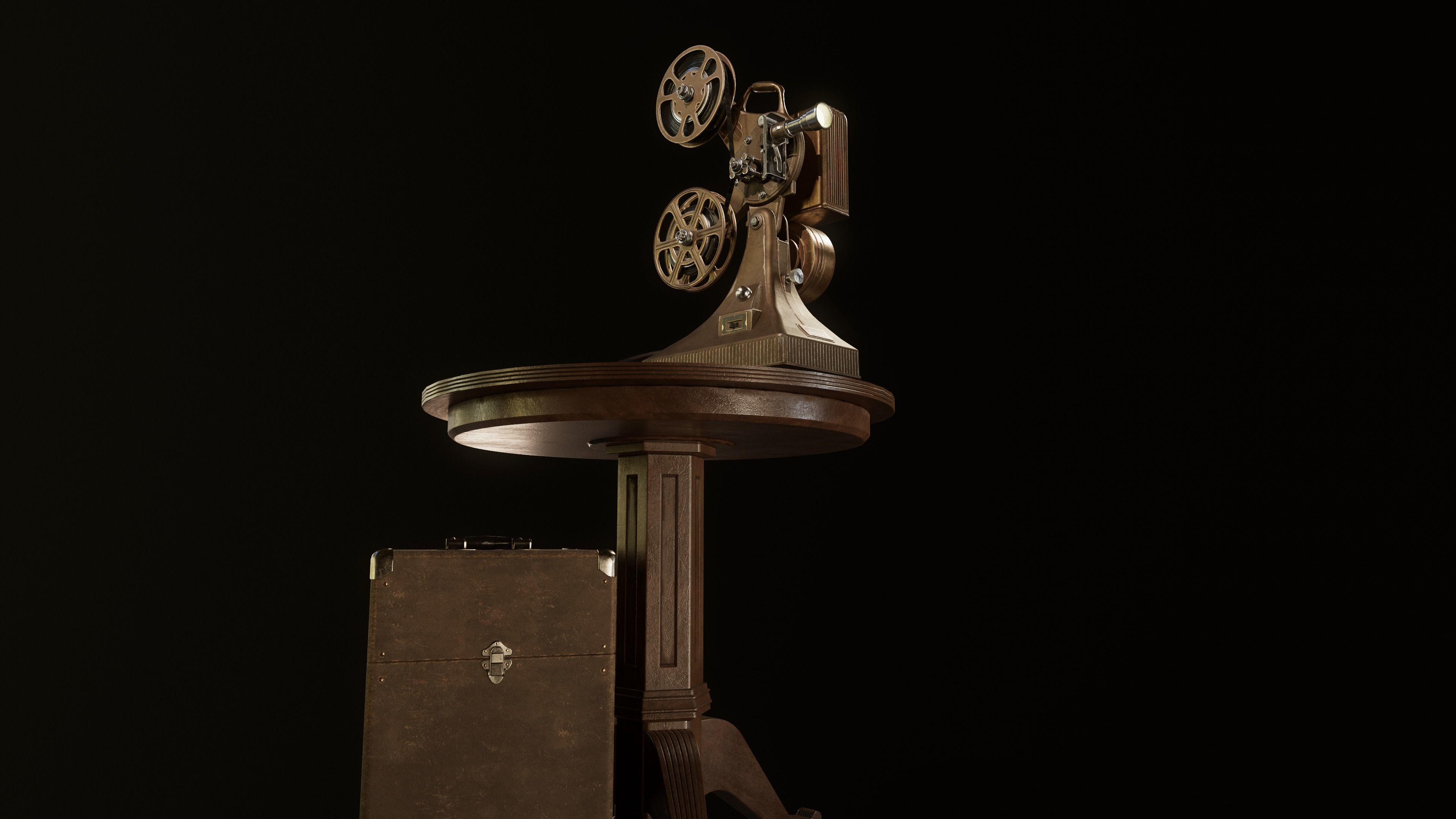 3D model Vintage Projector VR / AR / low-poly | CGTrader