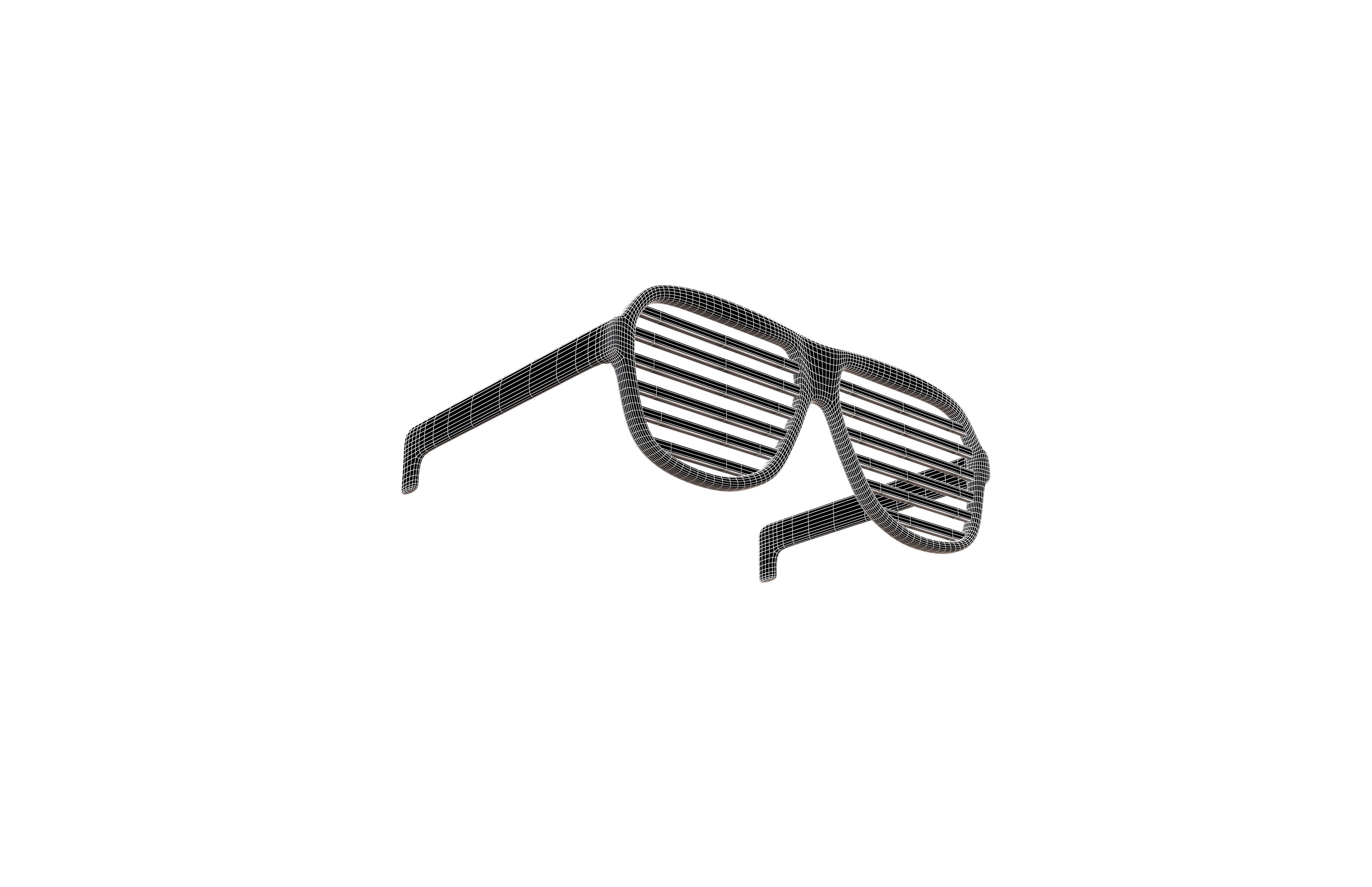 3D model Shutter Shade Sunglasses v1 002 VR / AR / low-poly | CGTrader