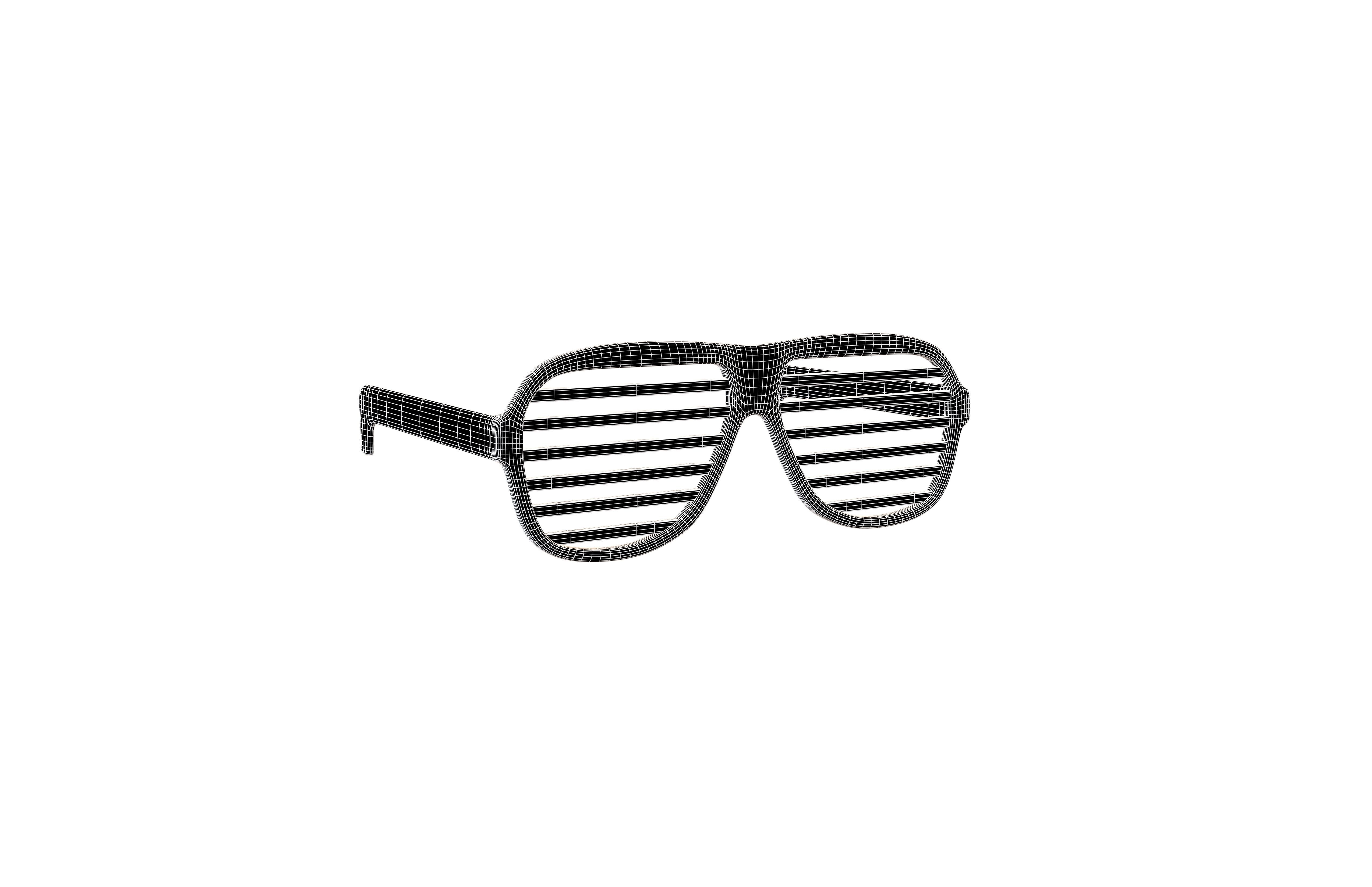 3D model Shutter Shade Sunglasses v1 003 VR / AR / low-poly | CGTrader