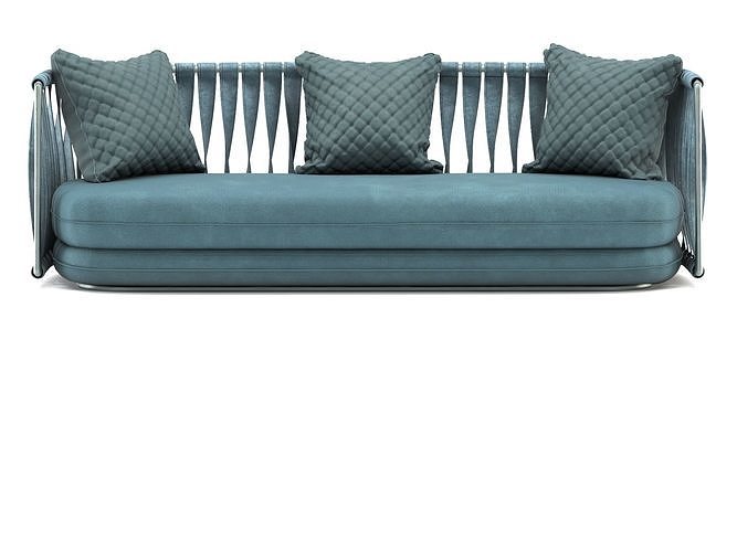sofa green 3D model | CGTrader