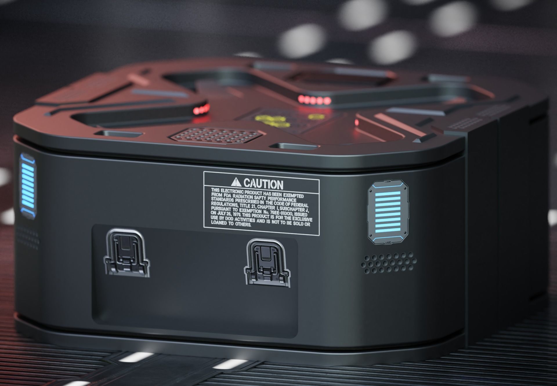 3D model A sci-fi box model made in a blender VR / AR / low-poly | CGTrader
