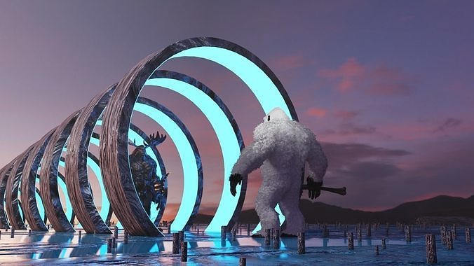 Multiverse 4K HD Wallpaper 3D model animated rigged | CGTrader