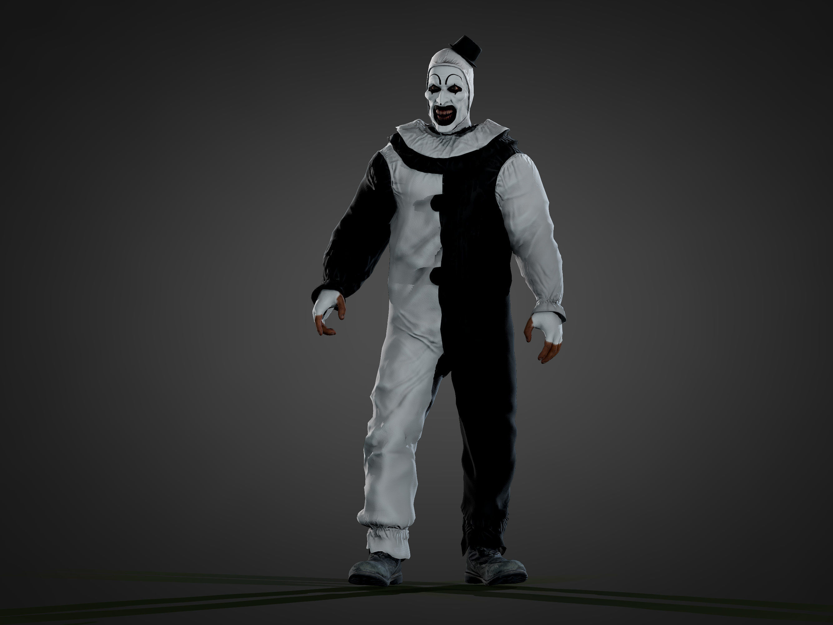 3D model Art the Clown VR / AR / low-poly rigged animated | CGTrader