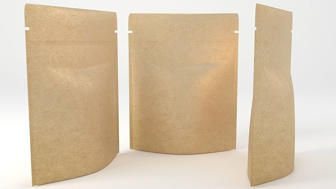 paper packaging bag 3D model | CGTrader