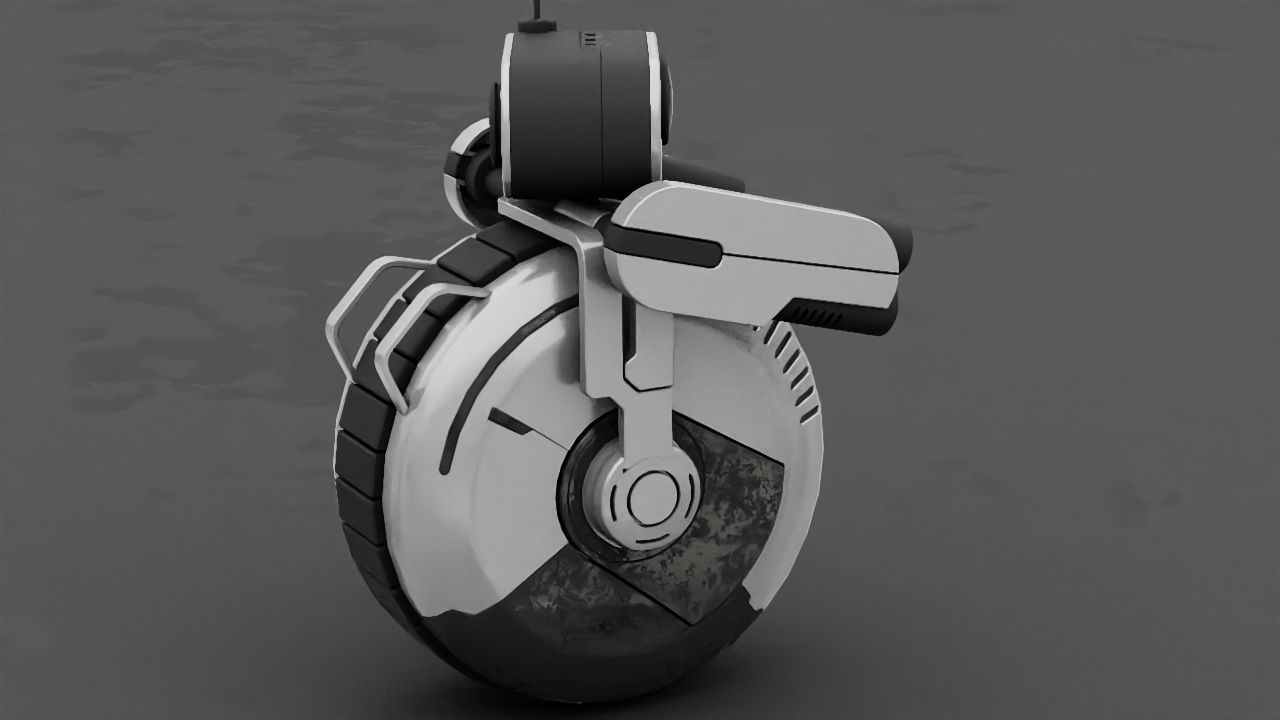 Wheel Droid rigged character 3D model rigged | CGTrader