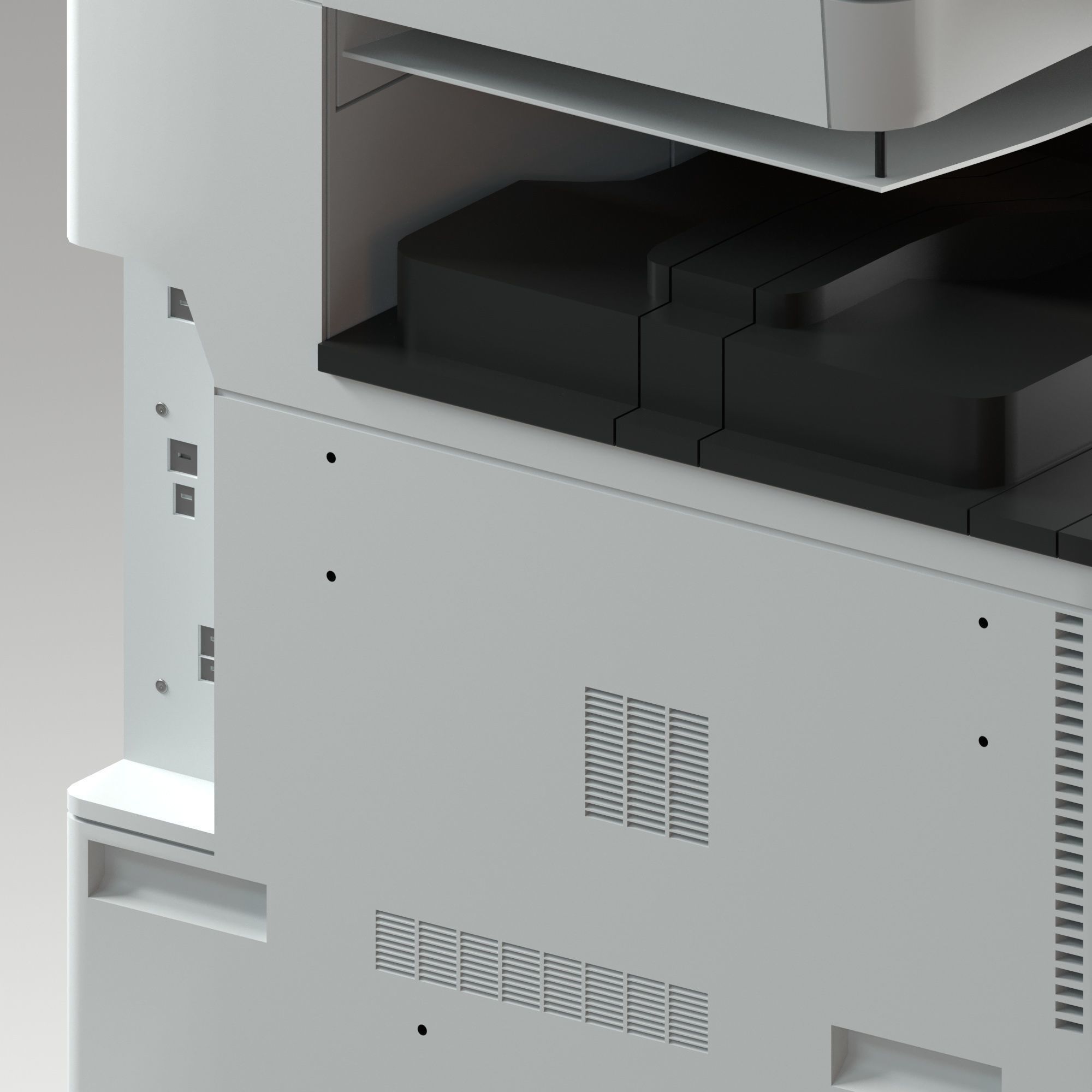 Office Printer All in One Multifunction Ricoh 3D model | CGTrader