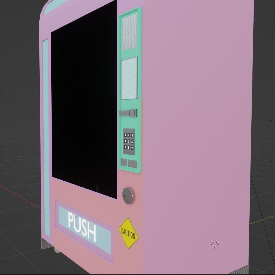 3D model 3D Vending Machine Model VR / AR / low-poly | CGTrader