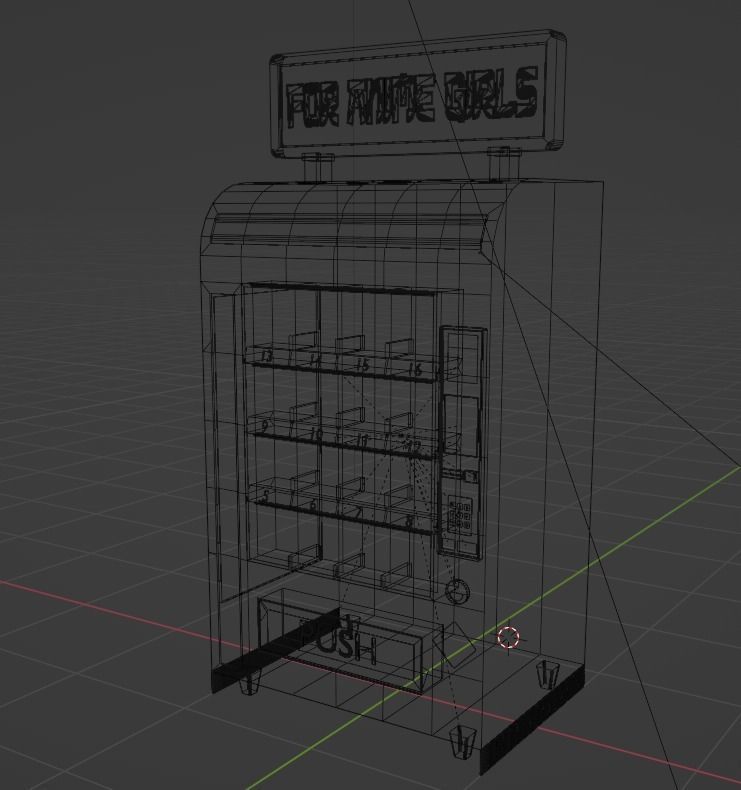 3D model 3D Vending Machine Model VR / AR / low-poly | CGTrader