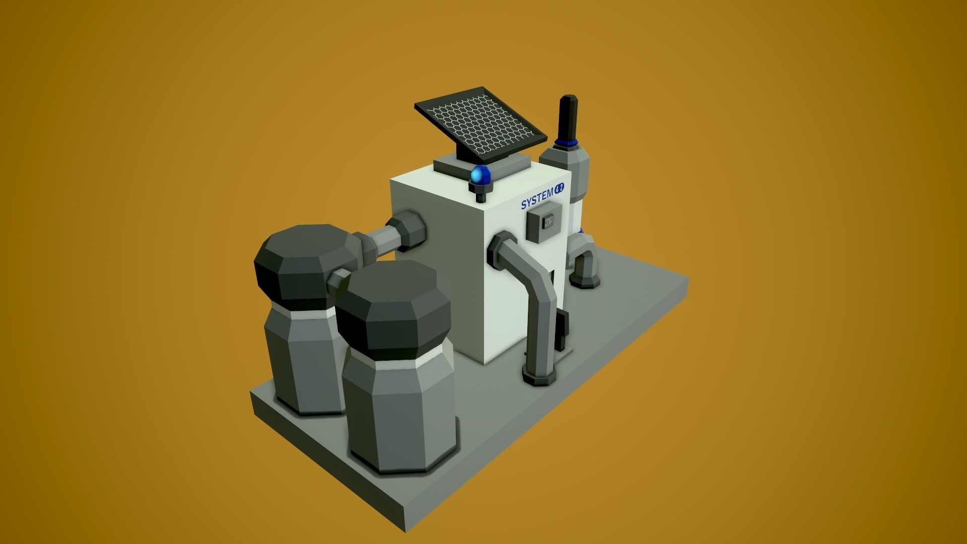 3D model Factory on mars VR / AR / low-poly | CGTrader
