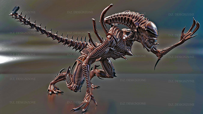 3D model Alien Xenomorph VR / AR / low-poly | CGTrader