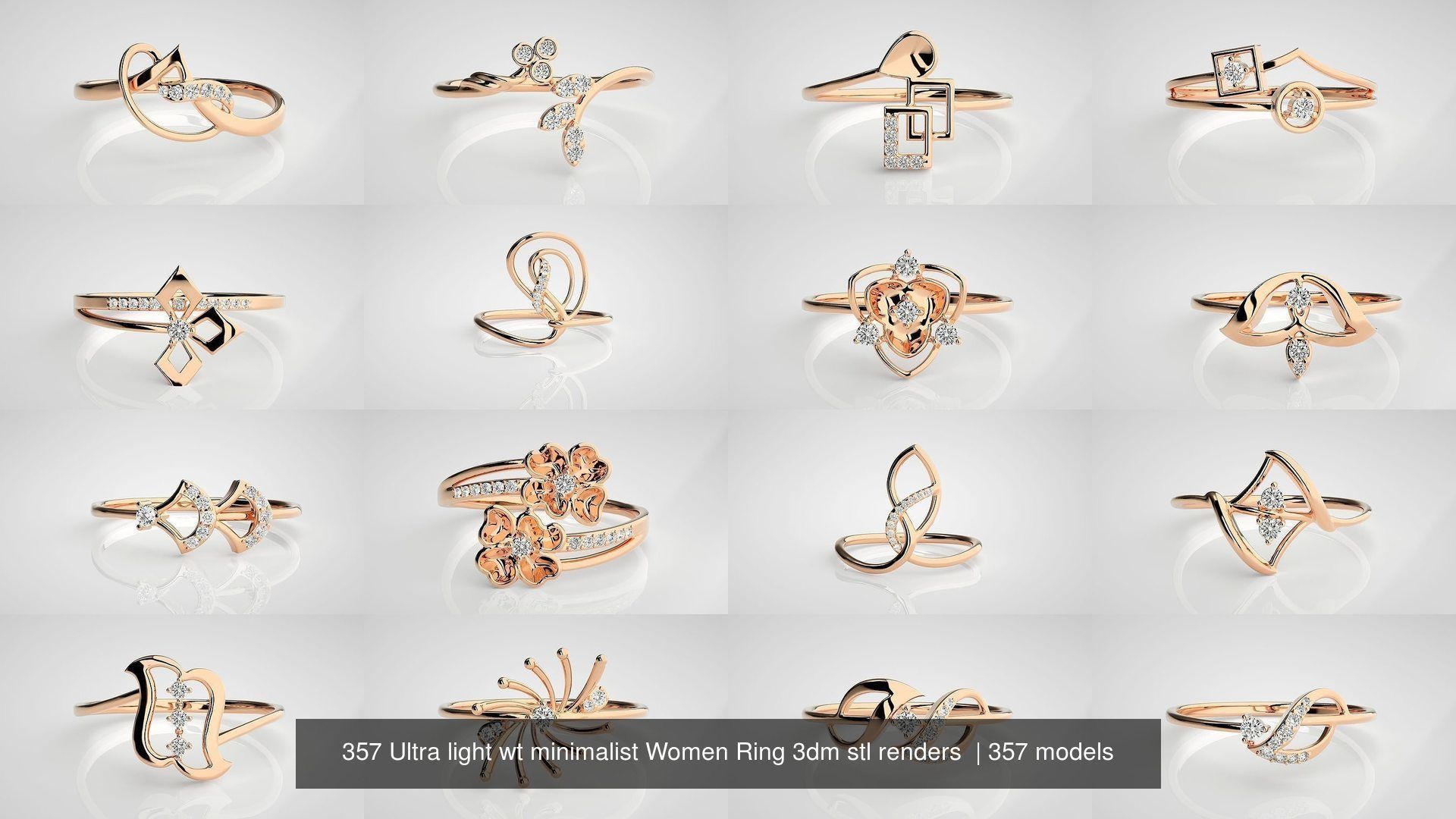 357 Ultra light wt minimalist Women Ring 3dm stl renders 3D Model Collection | CGTrader