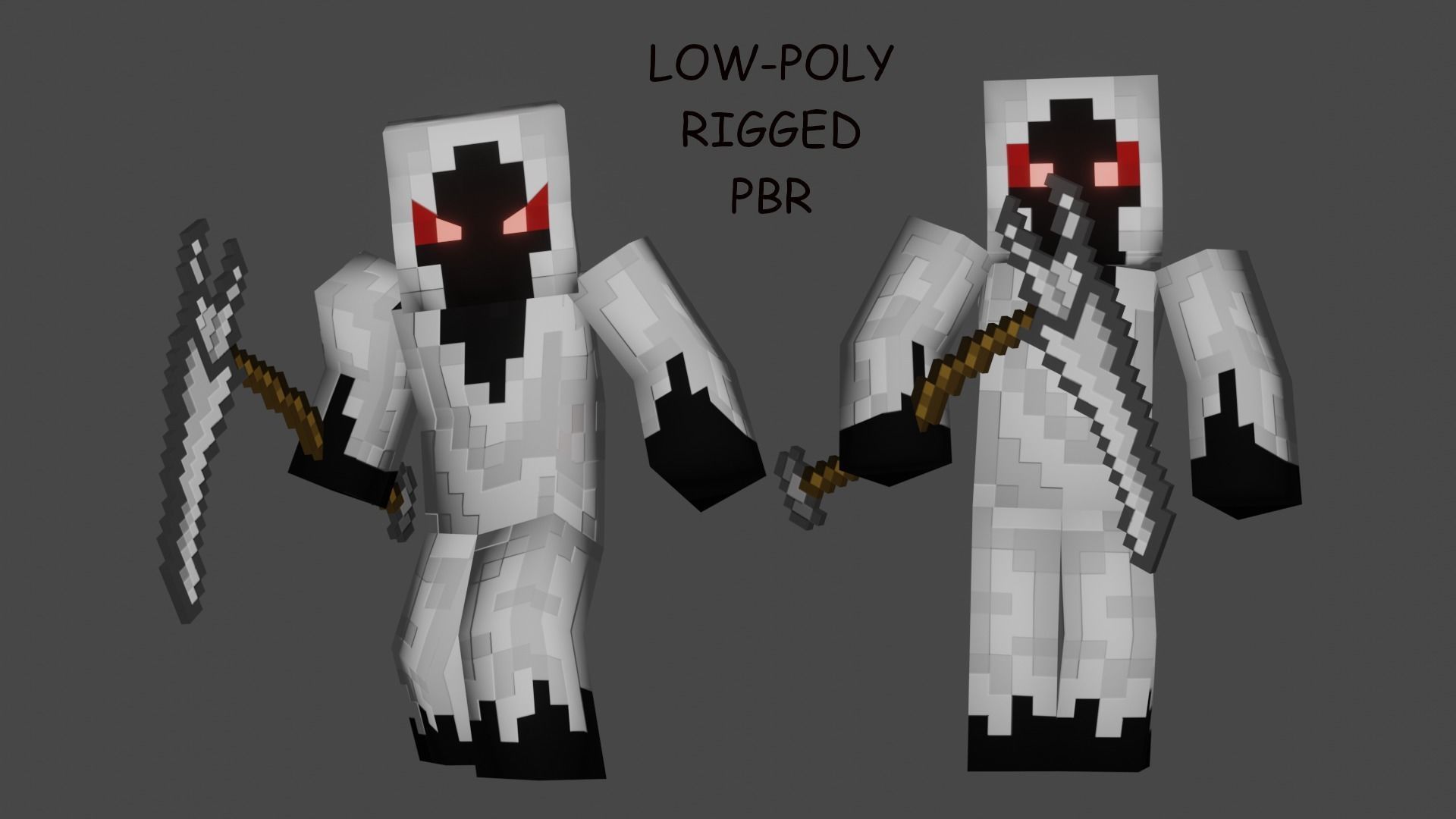 3D model MINECRAFT ENTITY 303 3D MODEL RIGGED ANIMATED VR / AR / low ...