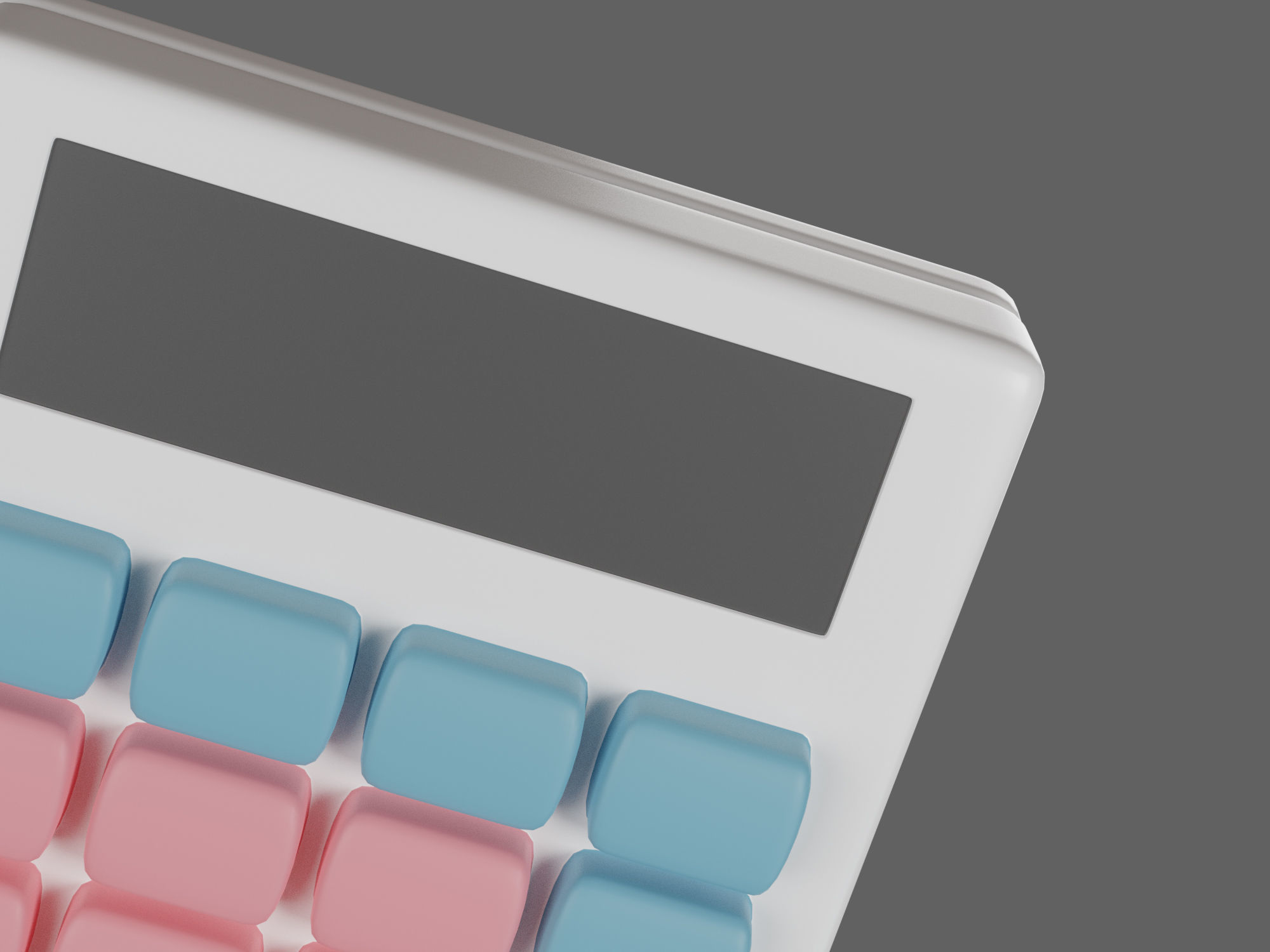 3D model 3D Pastel Calculator VR / AR / low-poly | CGTrader