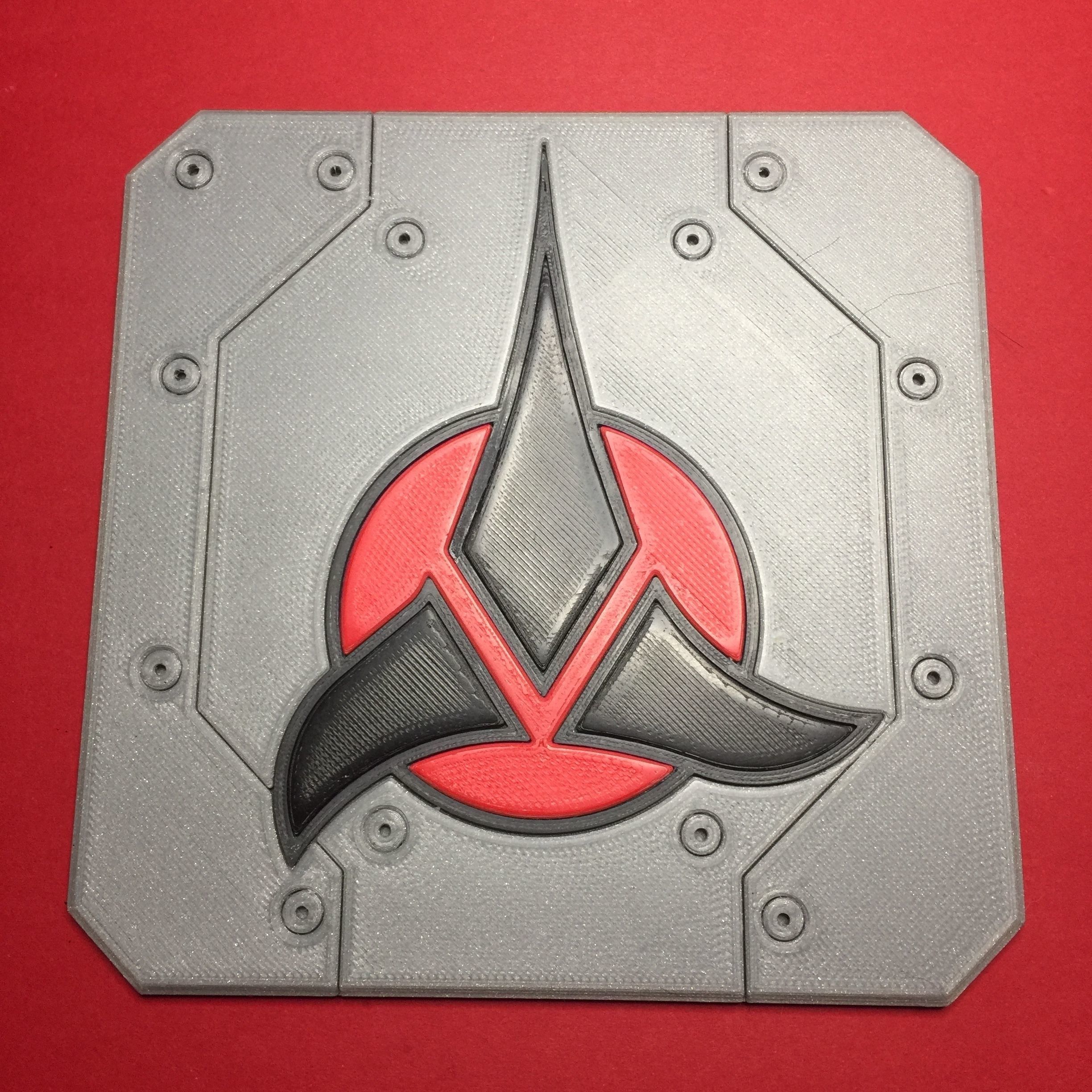 Klingon Emblem Coaster 3D model 3D printable | CGTrader