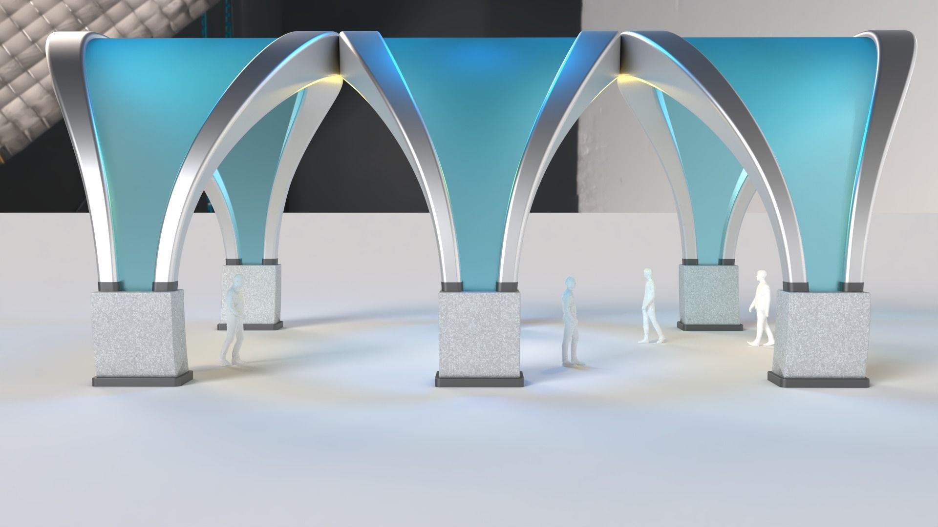 Shade Structure Architectural Stand Alone Structure 3D model | CGTrader