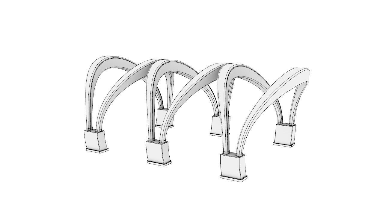 Shade Structure Architectural Stand Alone Structure 3D model | CGTrader