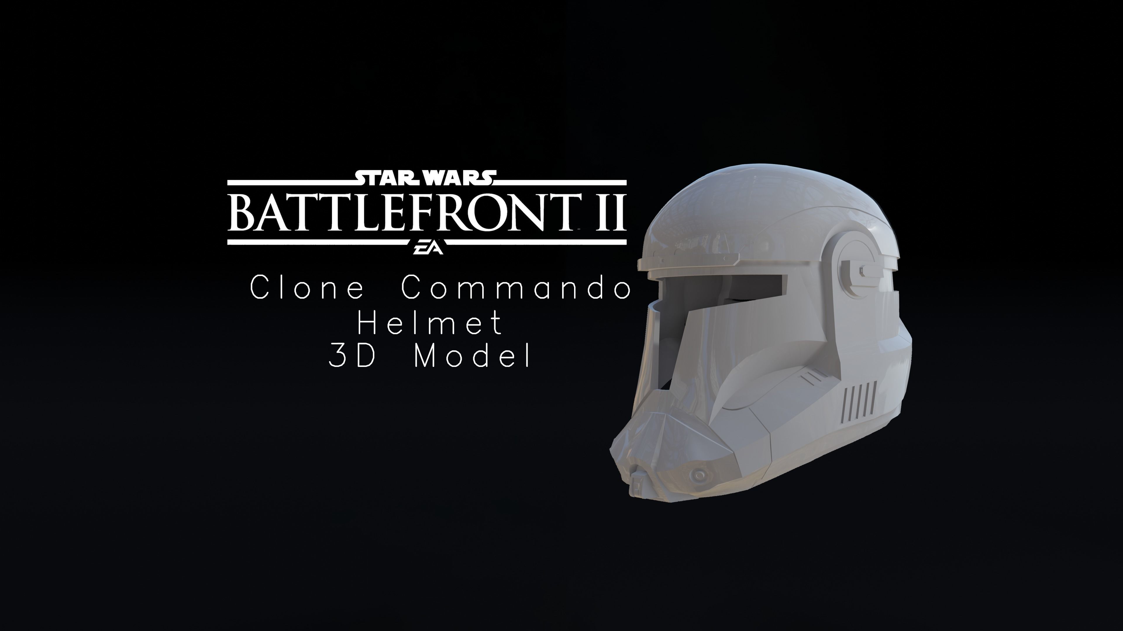 Star Wars Battlefront 2 Clone Commando Helmet 3D Model 3D model 3D ...