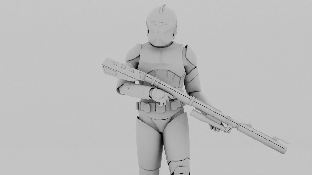 Clone Trooper rigged character 3D model rigged | CGTrader