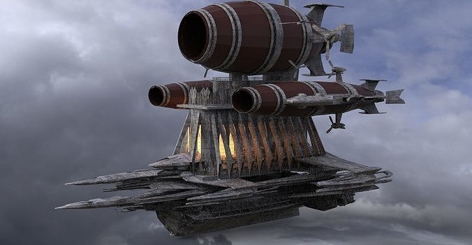 Grand Cathedral Ship 1 3D model | CGTrader