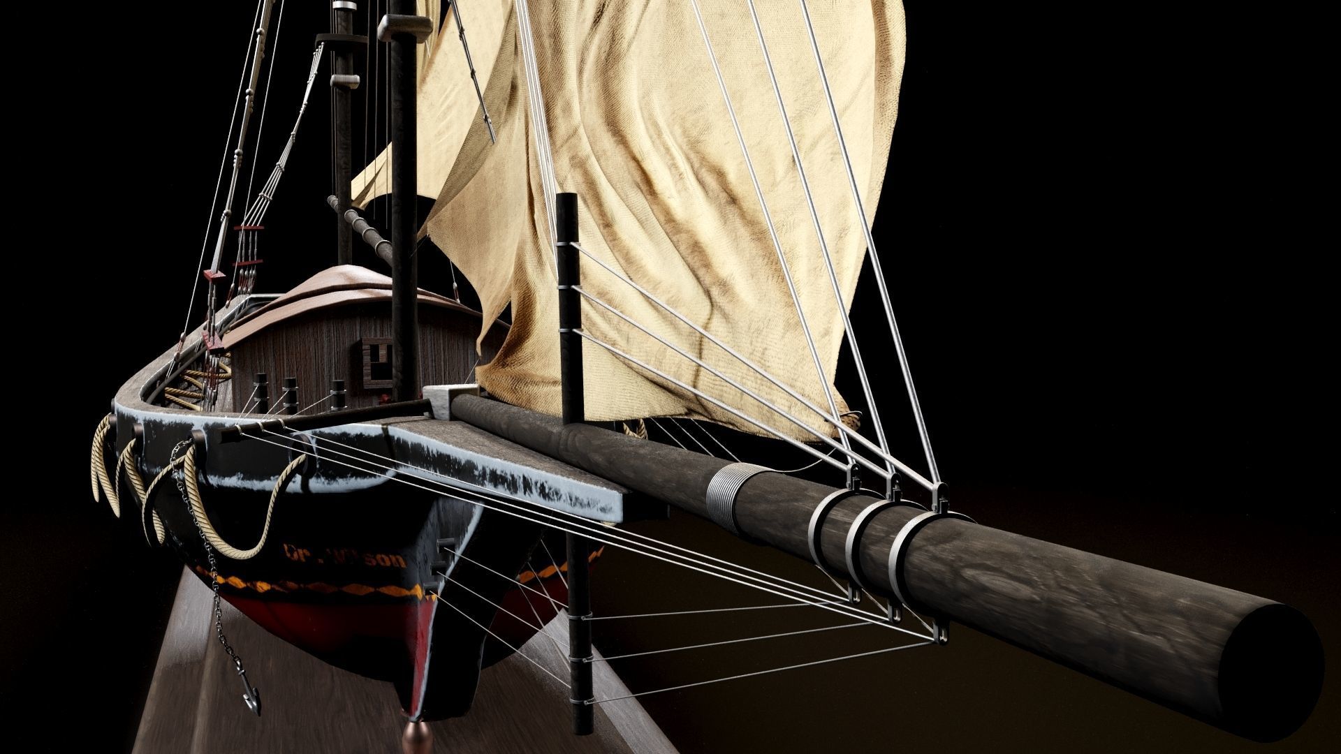 Spray ship 1892 3D model | CGTrader