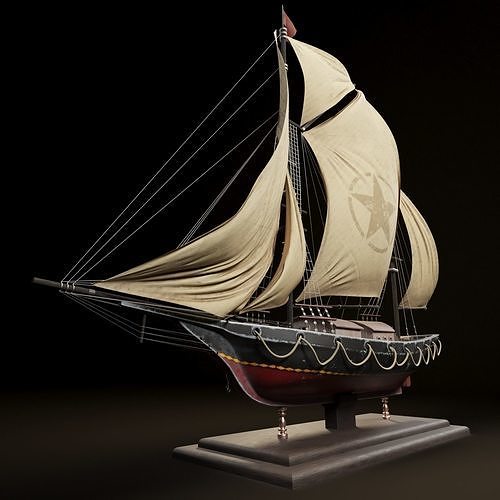 Spray ship 1892 3D model | CGTrader
