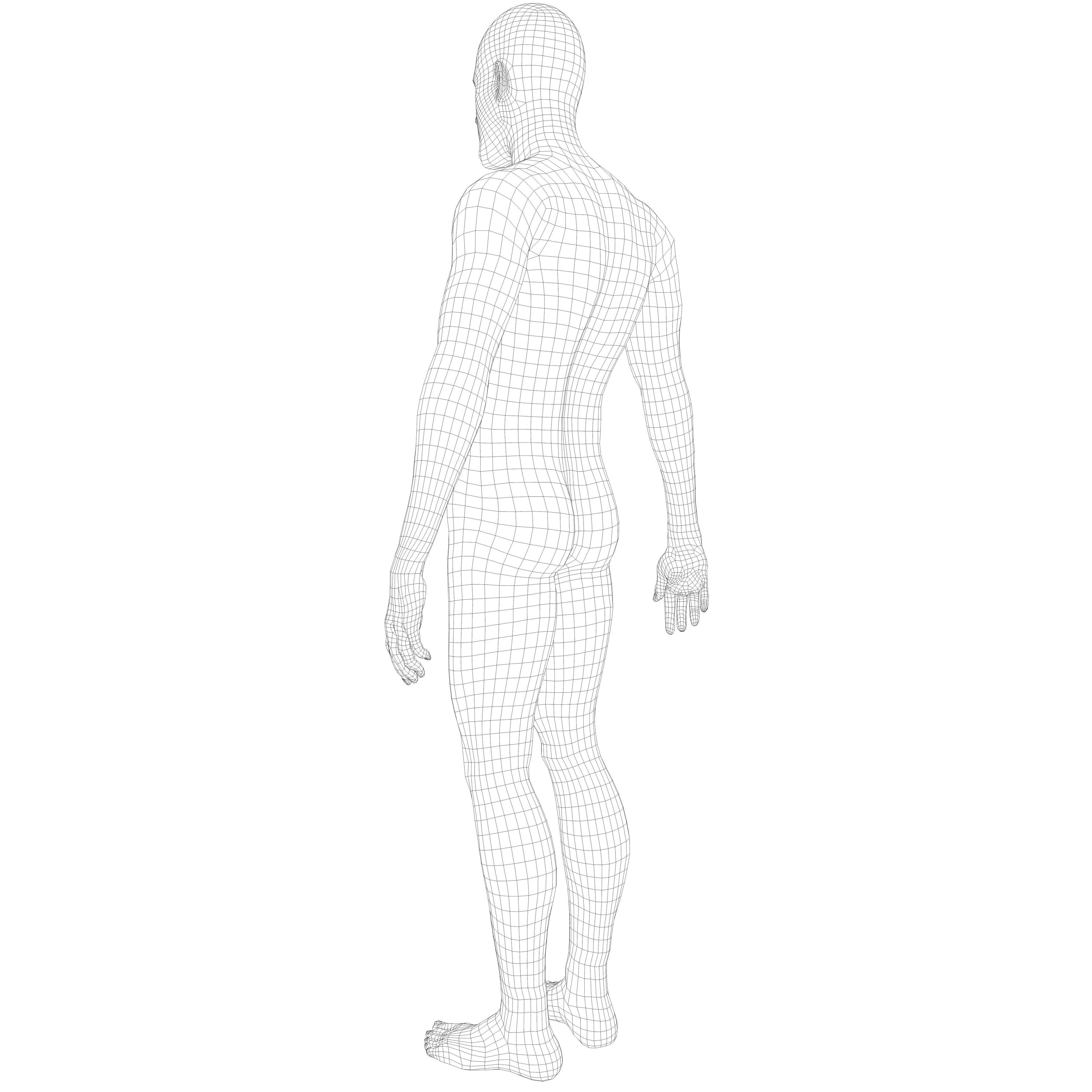 Human Hologram Male 3D model animated | CGTrader