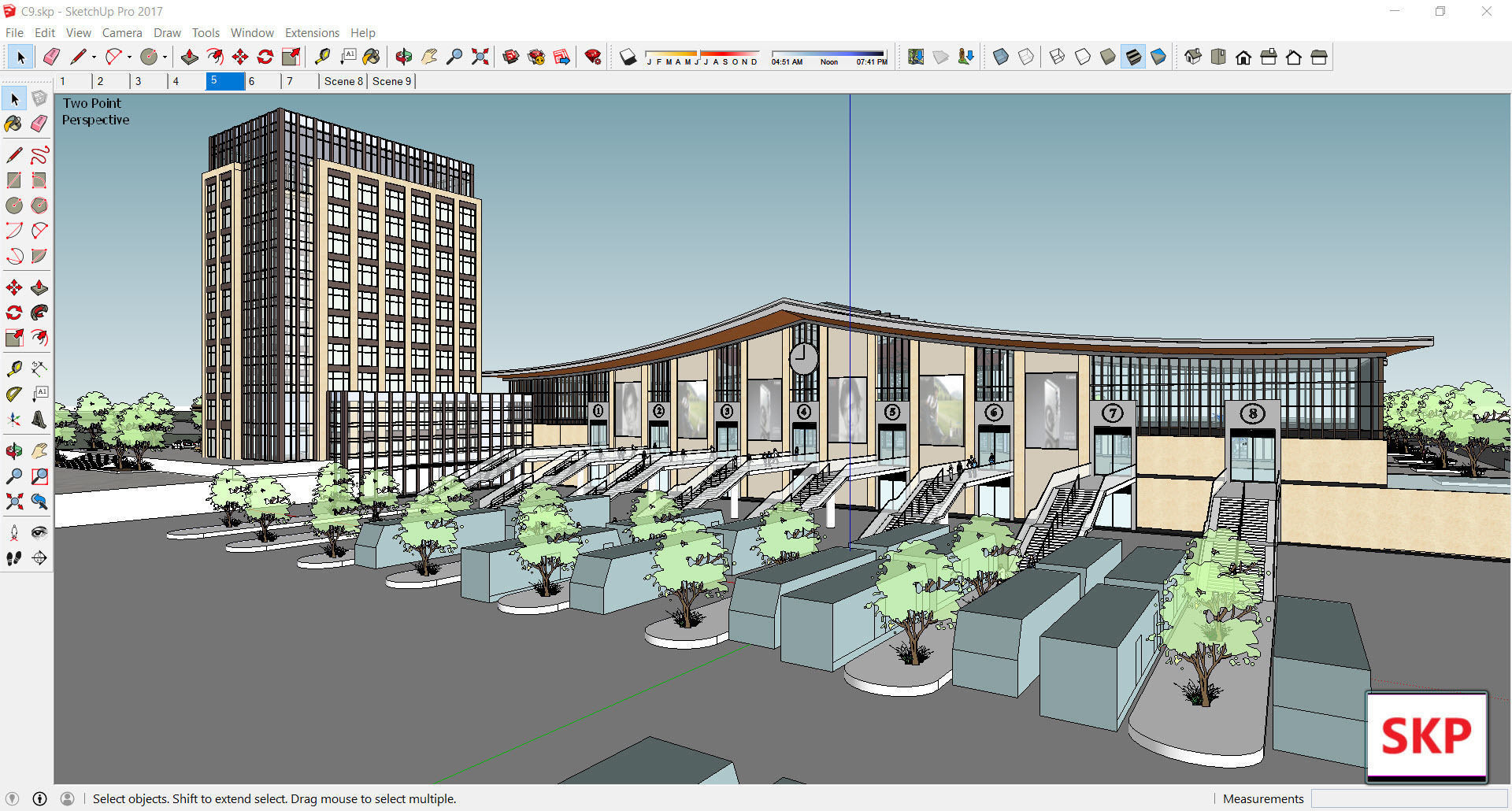 Sketchup Terminal C9 3D model | CGTrader