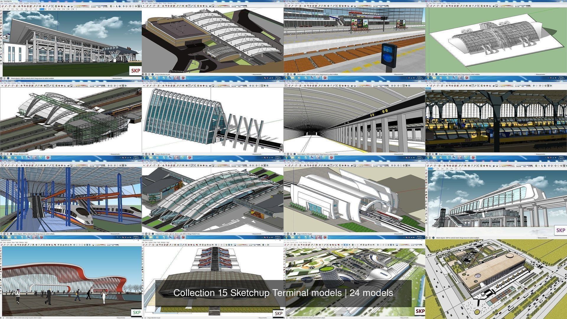 Collection 15 Sketchup Terminal models | CGTrader