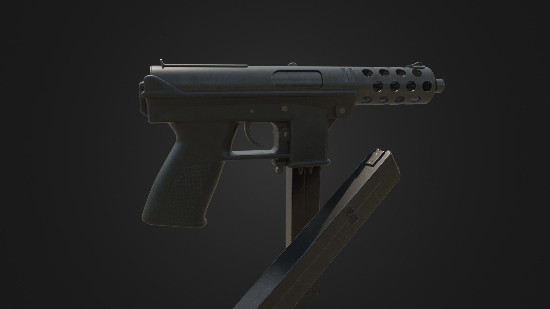 3D model TEC 9 DC9 9mm pistol VR / AR / low-poly | CGTrader