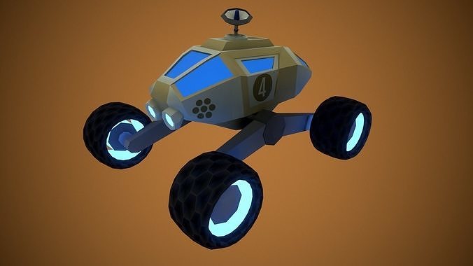 3D model Rover for mars VR / AR / low-poly | CGTrader