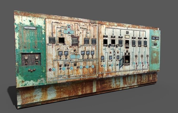 Old Control Panel 3D model | CGTrader
