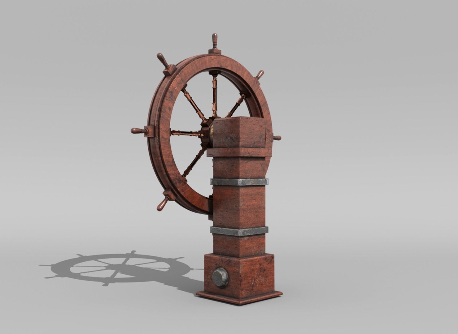 Pirate Ship Wheel 3D model | CGTrader