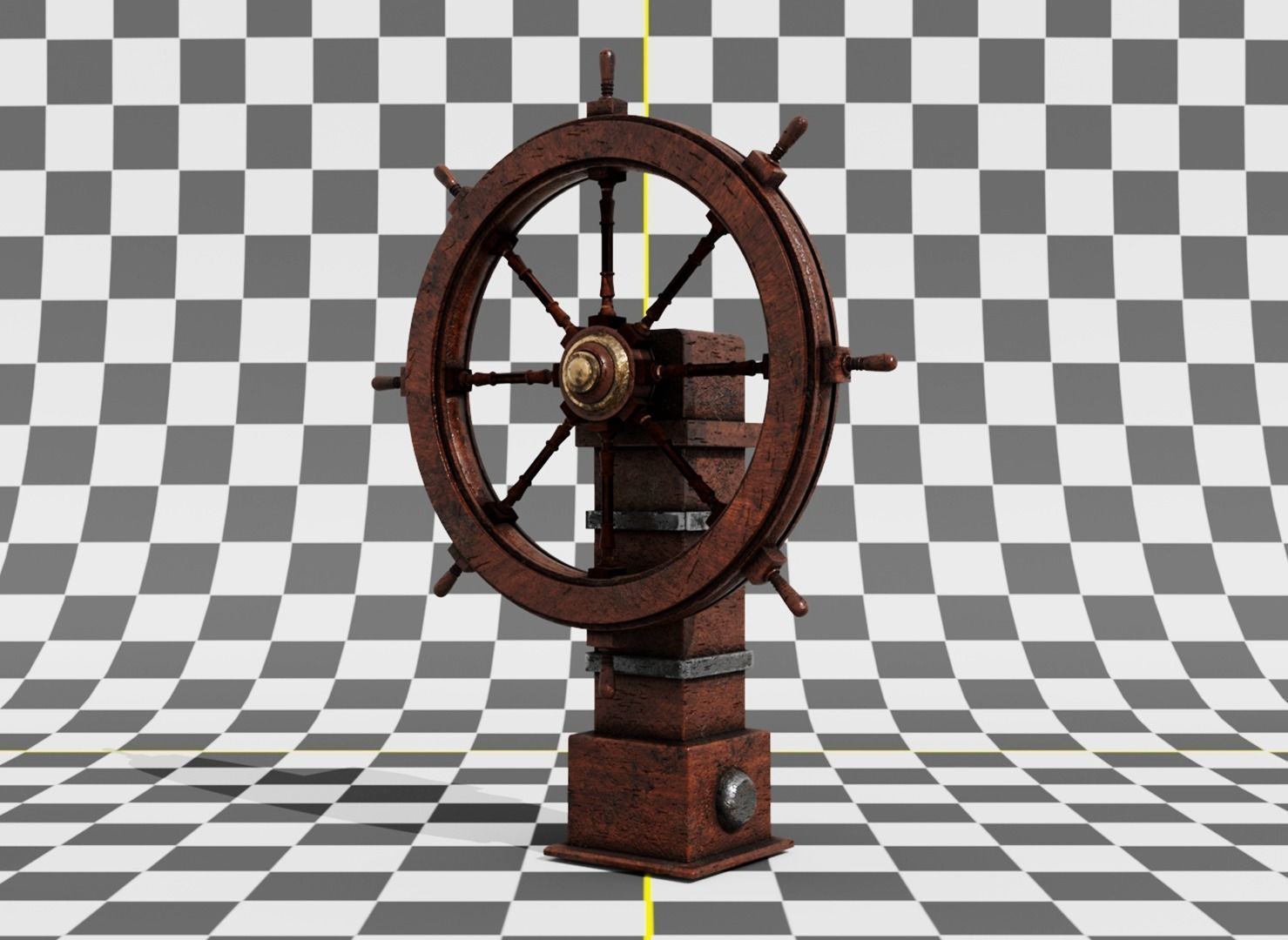 Pirate Ship Wheel 3D model | CGTrader